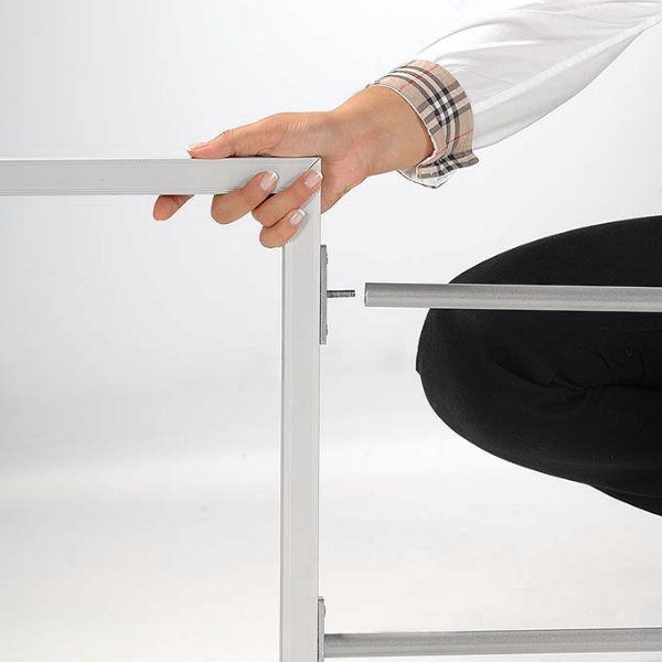 24″w x 36″h Oval Poster Display Stand – Black Double Sided – Displays ...