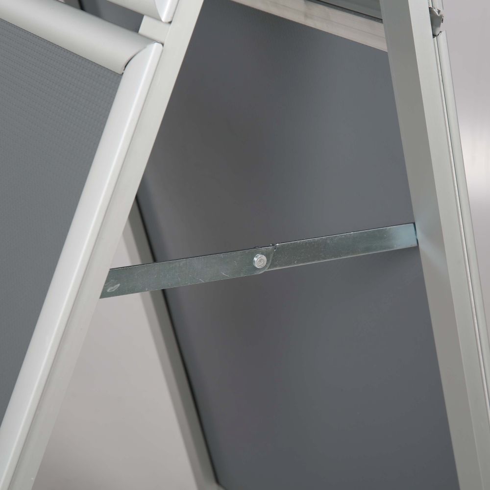 22″w x 28″h A Frame Board Sidewalk Sign with Header Silver Aluminum ...