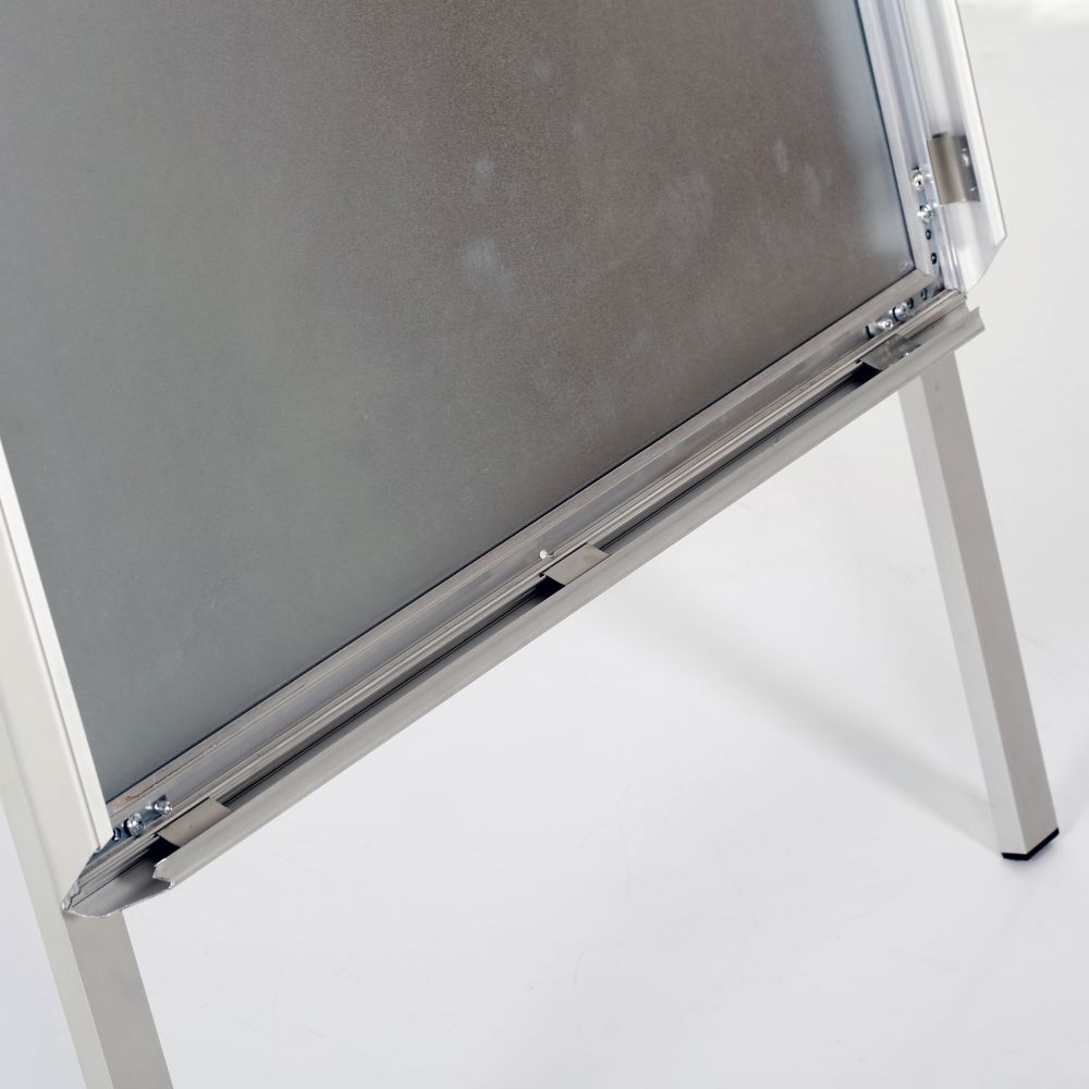 22″w x 28″h A Frame Board Silver Aluminum Sidewalk Sign Galvanised ...