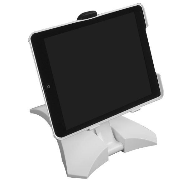 Adjustable Tabletop White Pyramid Holder Stand For Tablets 360 Degree ...