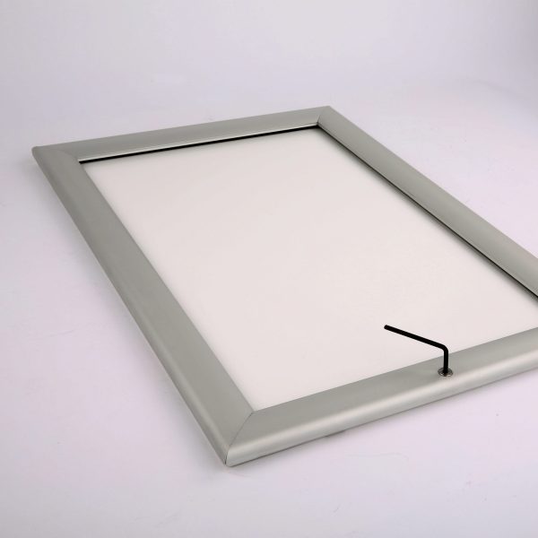 24×36 Lockable Weatherproof & Outdoor Snap Poster Frame – 1.38″ Silver ...