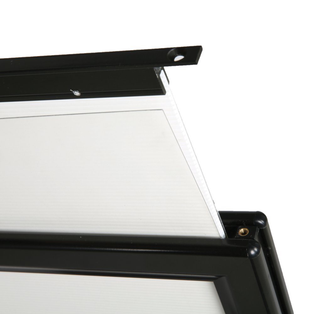 30″w x 40″h Slide-in WindPro Black Frame, Black Water Base Sidewalk ...
