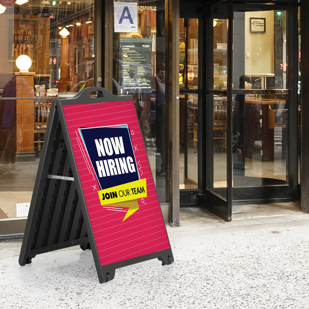 24×36 SignPro Sidewalk Sign for Posters / Black / A Board / Double ...