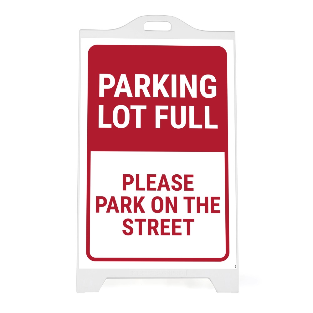 24×36 SignPro Sidewalk Sign for Posters / White / A Board / Double ...