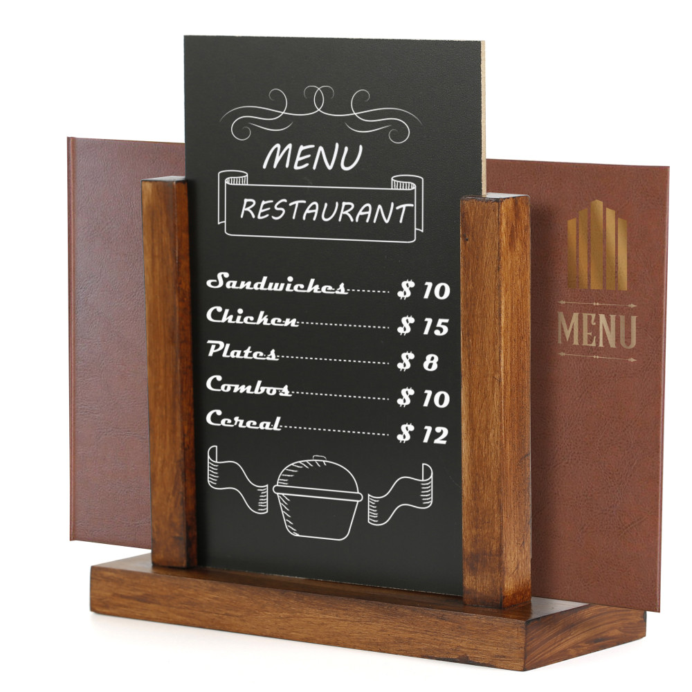 Wooden Menu Binder