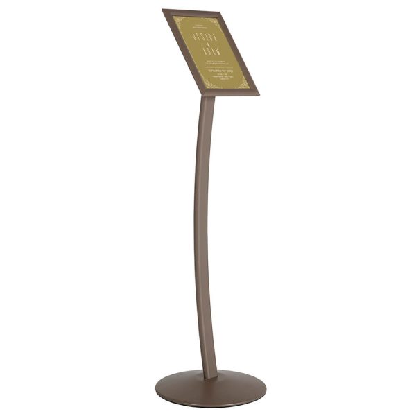 Pedestal Sign Holder Restaurant Menu Board Floor Standing 8.5×11 Earth ...