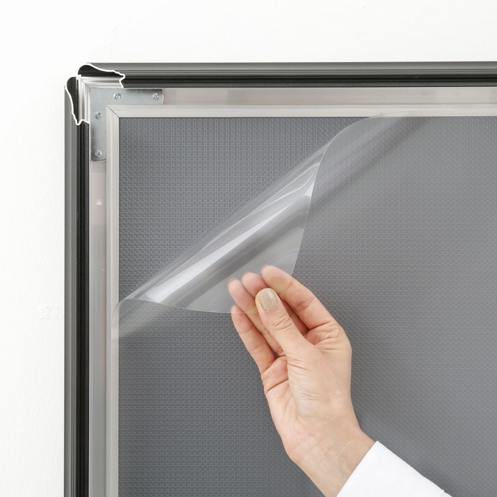 Fancy Snap Poster Frame 17×22 Black 1.58″ Aluminum Front Loading Photo ...